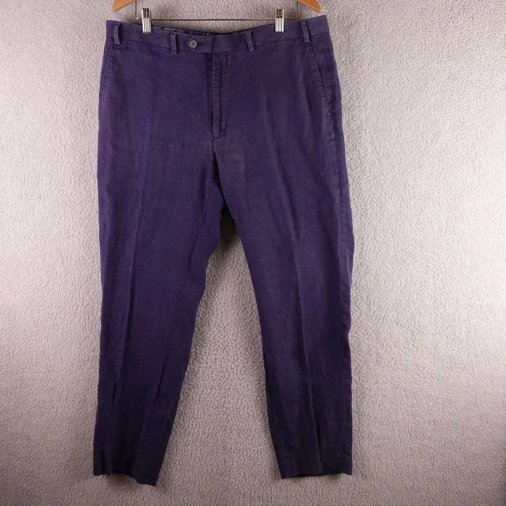 Lauren Ralph Lauren | Pants | Lauren Ralph Lauren Mens Blue 0 Linen ...